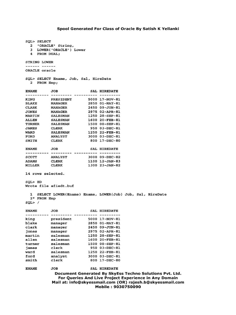 03 SQ L Functions | PDF