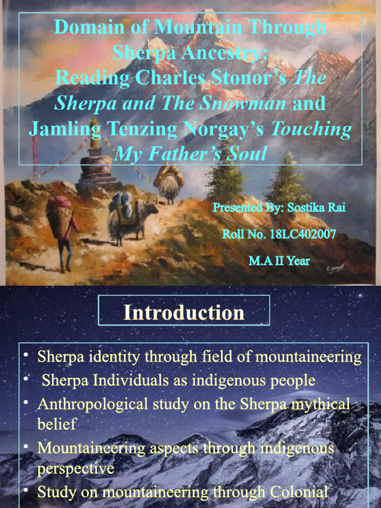 Domain of Mountain Through Sherpa Ancestry | PDF | Yeti | Mount Everest