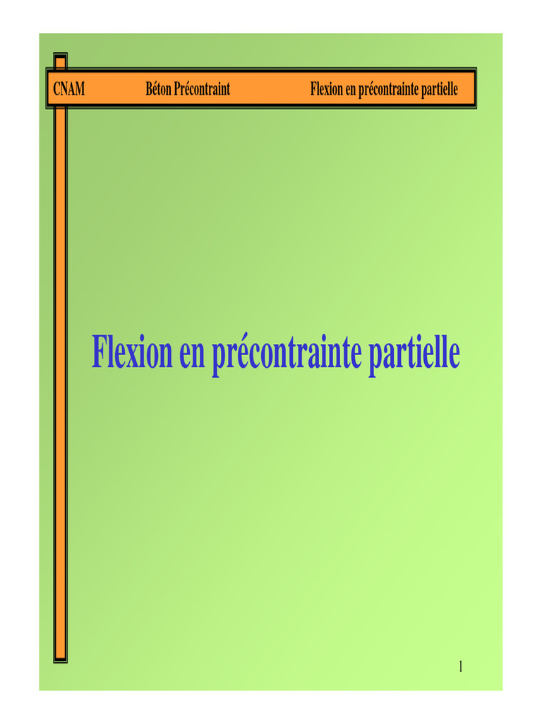 07-Flexion Des Poutres Precontraintes Isostatiques - Precontrainte ...