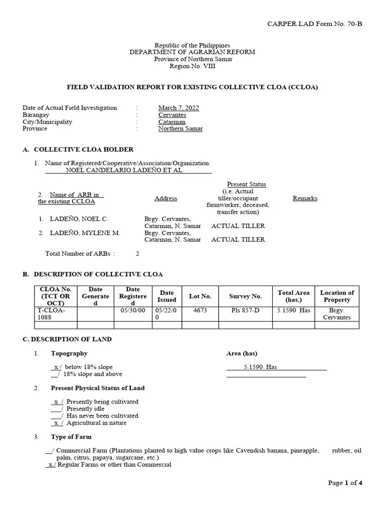 Winston Field Validation Cervantes 3 | PDF | Agriculture | Food Industry