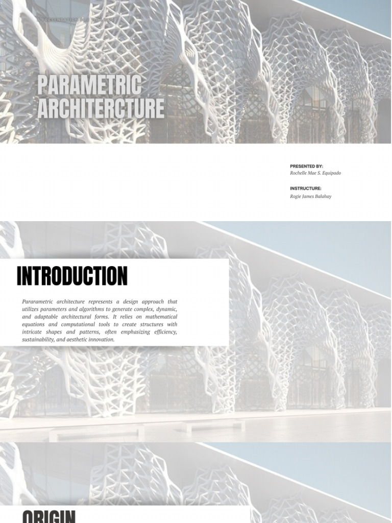 Parametric Architecture | PDF