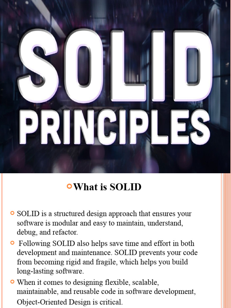 Solid Pdf Inheritance Object Oriented Programming Class Computer Programming 