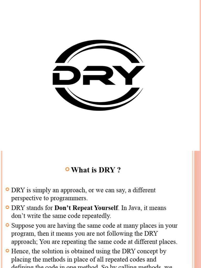 DRY | PDF | Programming Paradigms | Systems Engineering