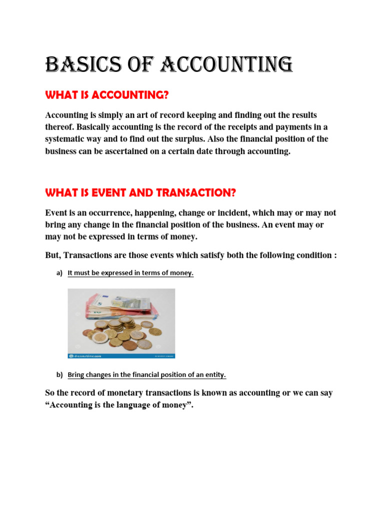Meaning of Accounting, Terminology, Ifrs | PDF | International ...