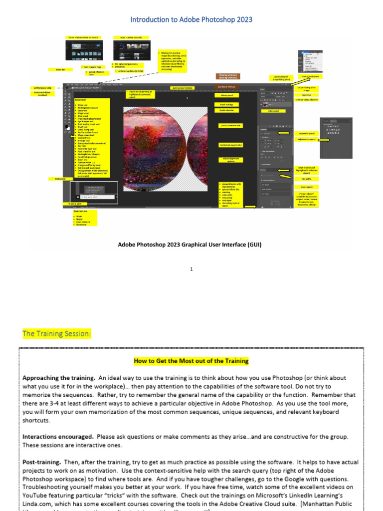 Intro Adobe Photoshop Handout | PDF | Adobe Photoshop | Adobe Illustrator