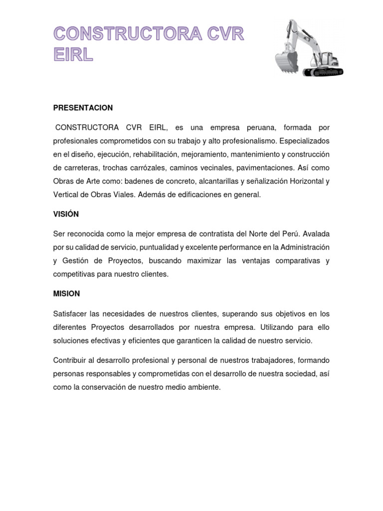 Brochure de CVR | PDF | Business | Ingeniería