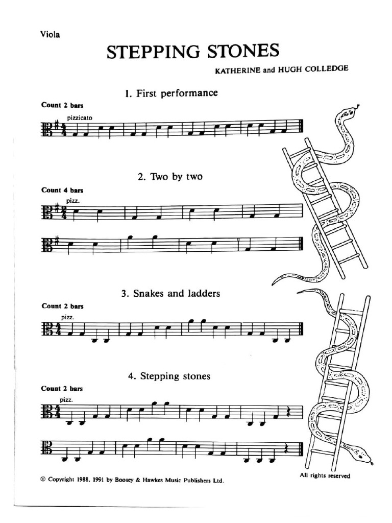 STEPPING STONES A First Book of 26 Pieces For Beginner Viola Players | PDF
