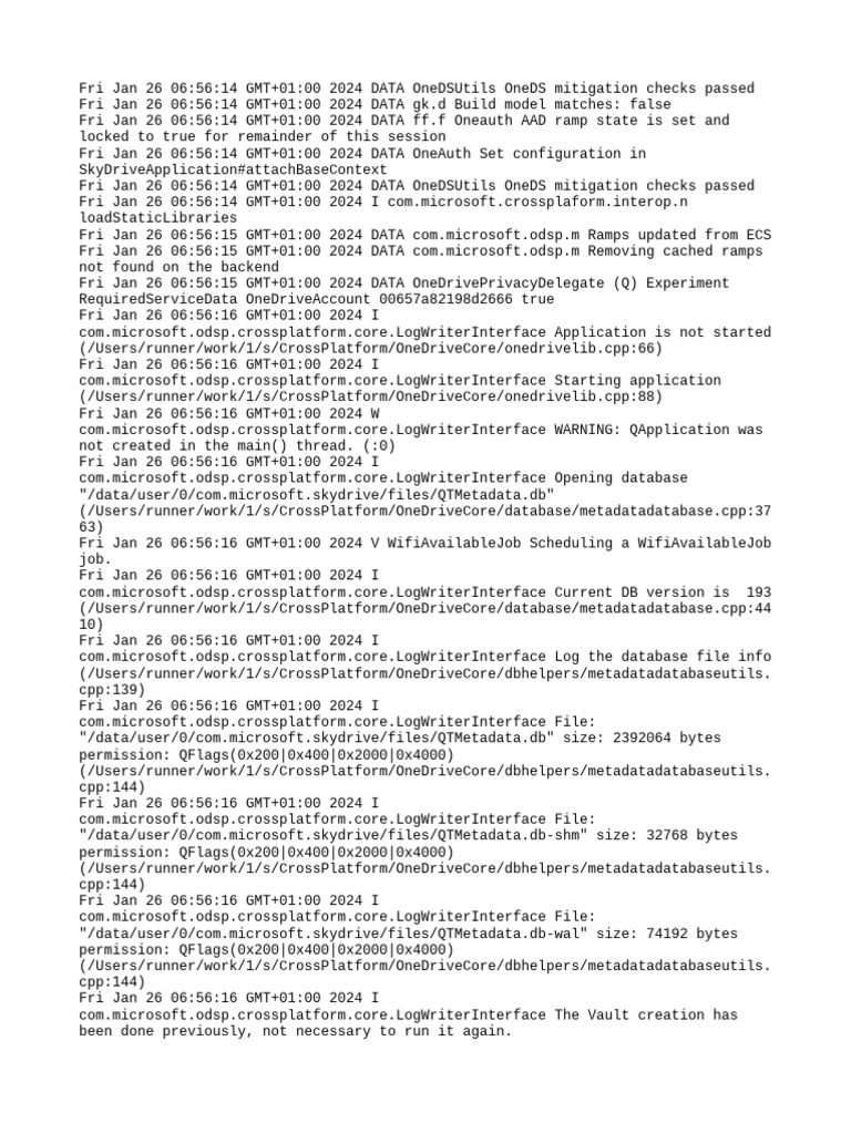 Current Log | PDF | Computer File | Thread (Computing) Current Log | PDF | Computer File | Thread (Computing)