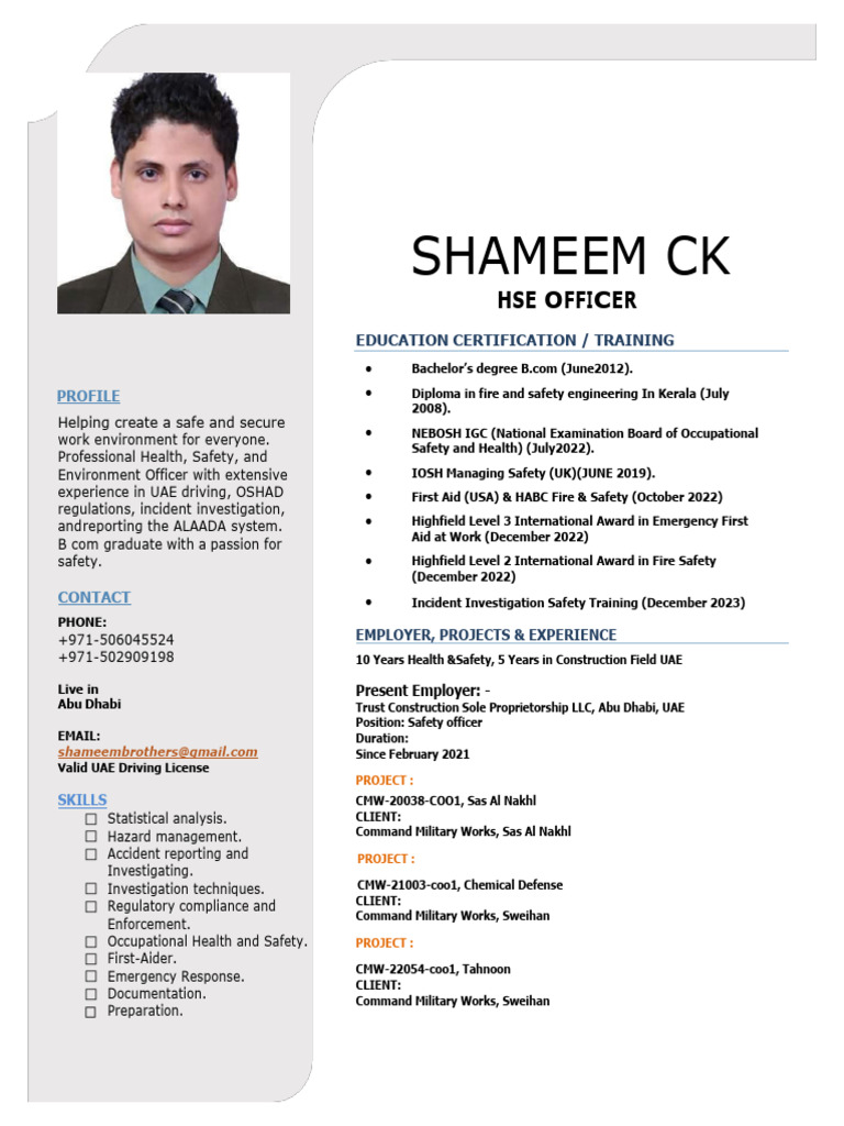SHameem CK CV New PDF | PDF