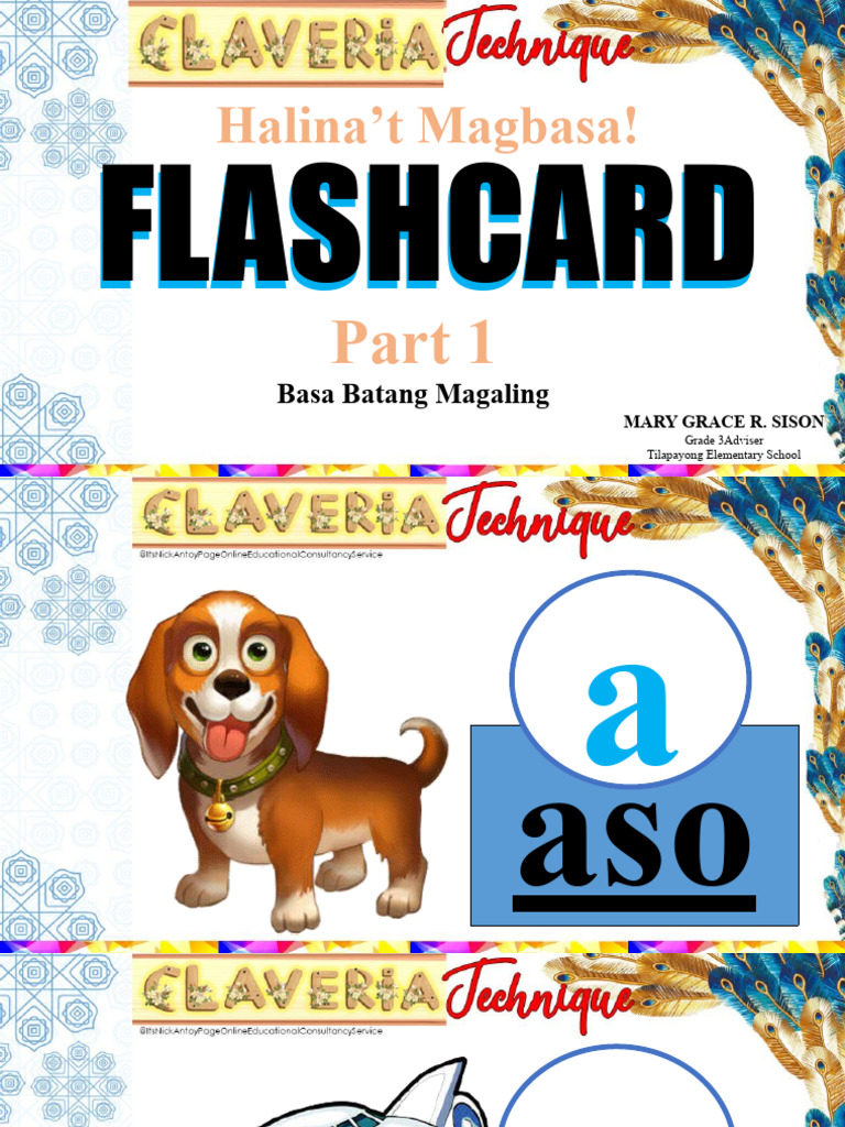 Claveria Flashcard PART 1 | PDF