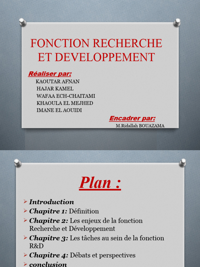 Fonction Recherche Et Developpement | PDF | Évolution de carrière | Affaires