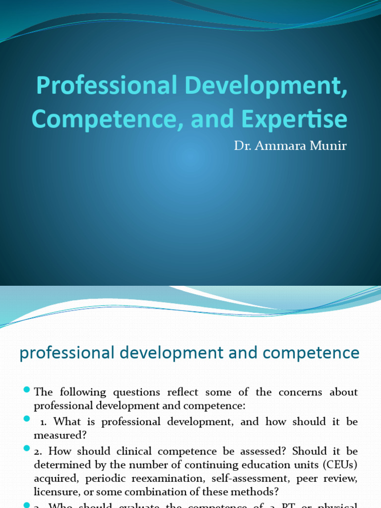 PT Professional Development Guide | PDF | Physical Therapy | Competence ...