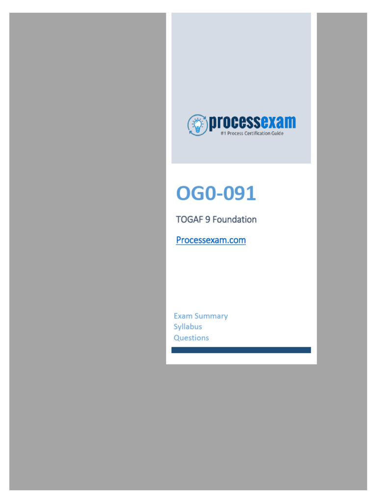 OG0 091 Open Group TOGAF 9 Part 1 | PDF | Information Technology ...