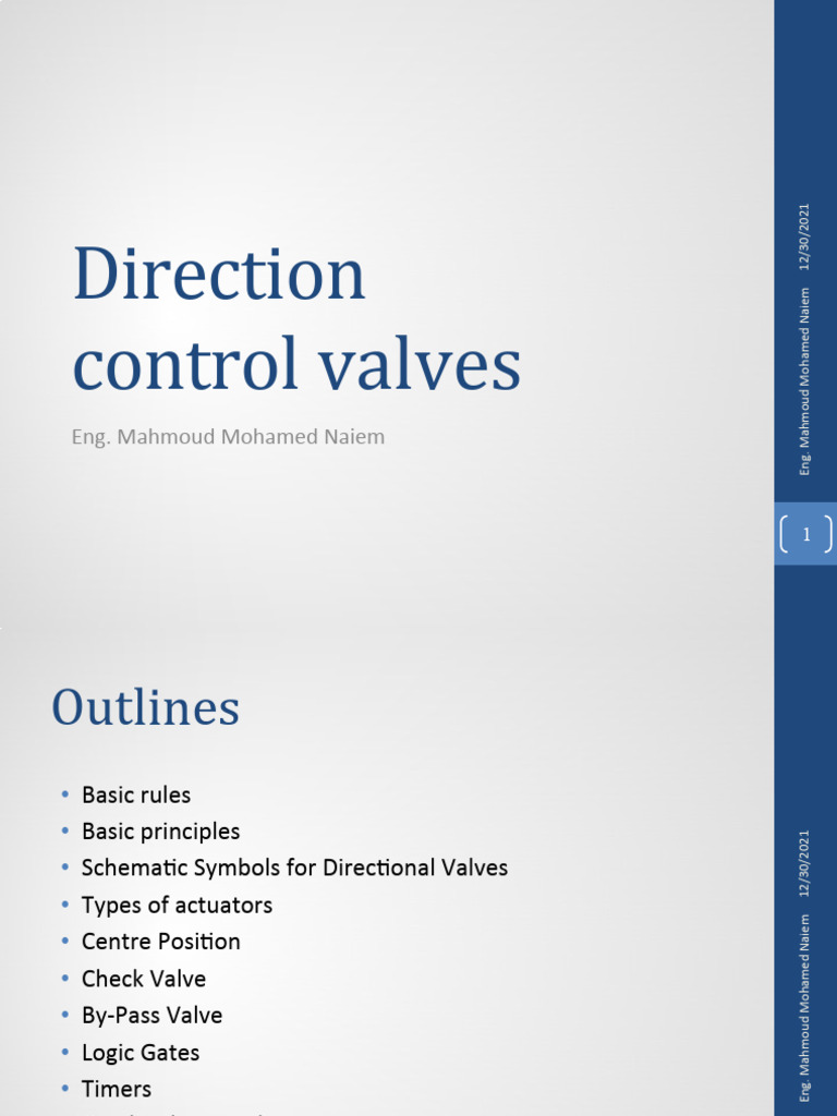 9 - Direction Control Valves | PDF | Valve | Actuator