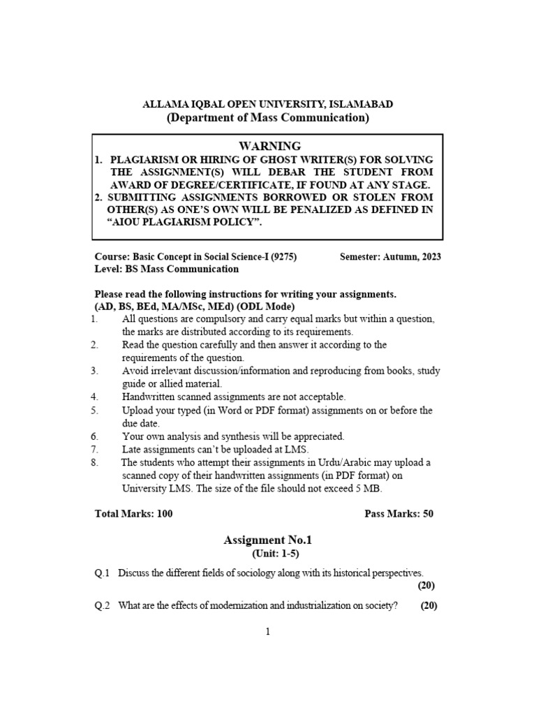 Basic Concepts in Social Science-I | PDF