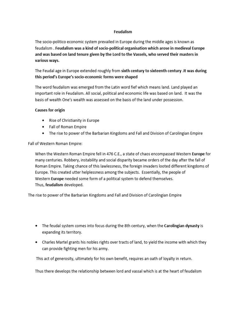 Feudalism | PDF | History