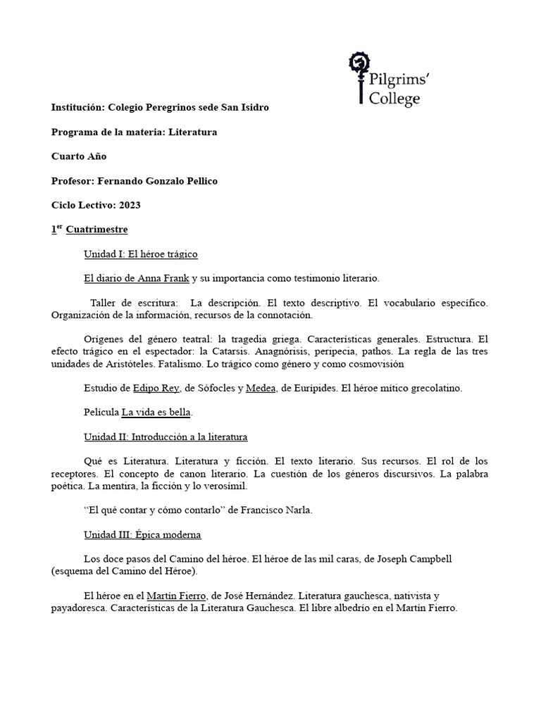 Programa IV San Isidro 2023 | PDF | Tragedia