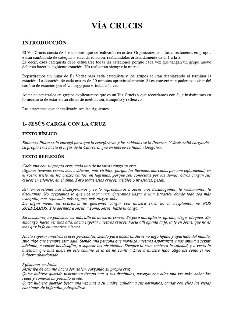 Via Crucis 2022 | PDF | Jesús | Oración