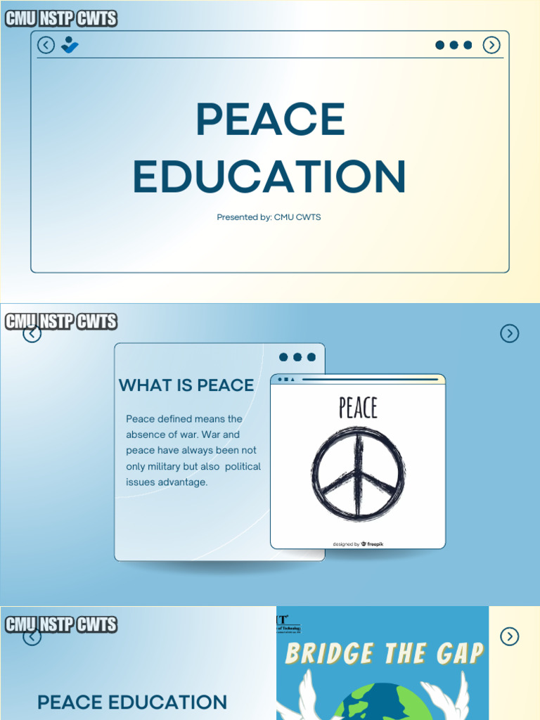Peace Education | PDF | Peace | Violence