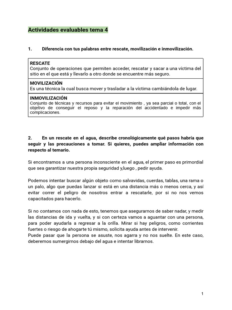 Actividades Evaluables Tema 4 PRM | PDF | Rodilla | Calor