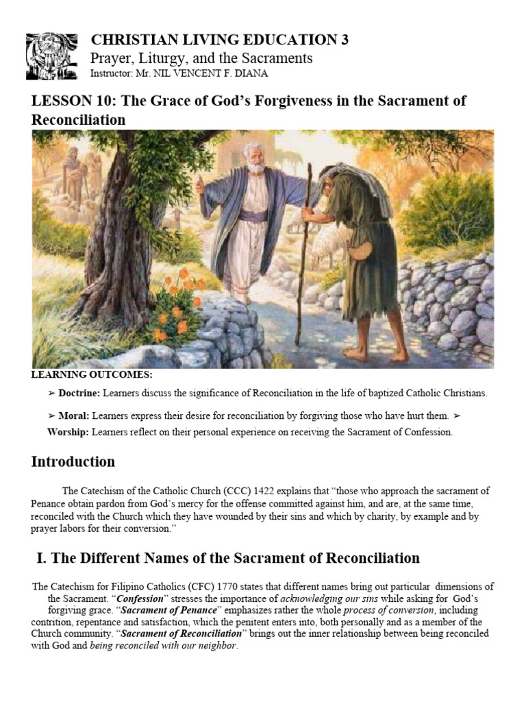 LESSON-10 | PDF | Penance | Catholic Church
