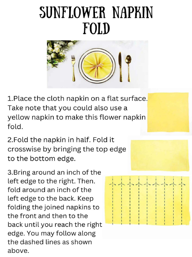 Napkin Folds | PDF