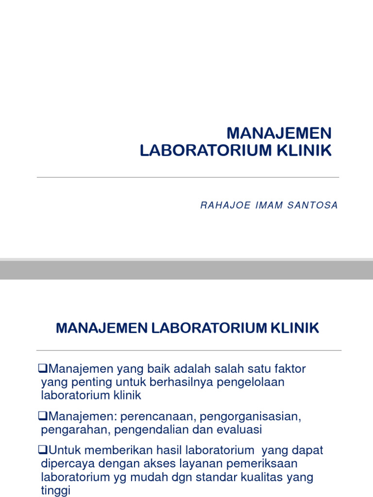 Manlab - 03 Handout-Ws - Manajemen Prof Imam | PDF | Laboratories | Quality