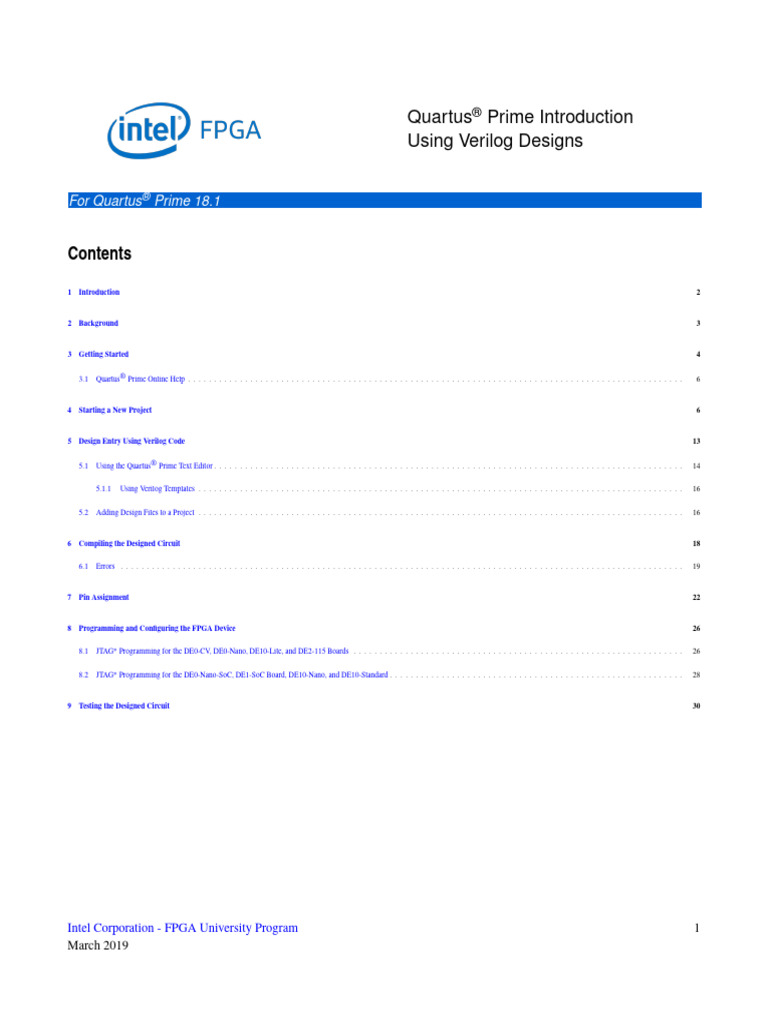 Quartus - STD - Introduction - Copie | PDF | Field Programmable Gate Array | Hardware ...