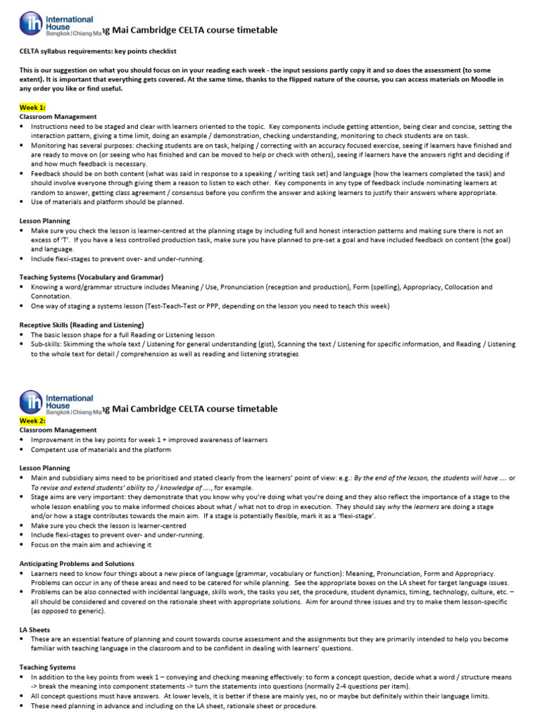 CELTA Research Suggestions | PDF | Learning | Cognitive Psychology