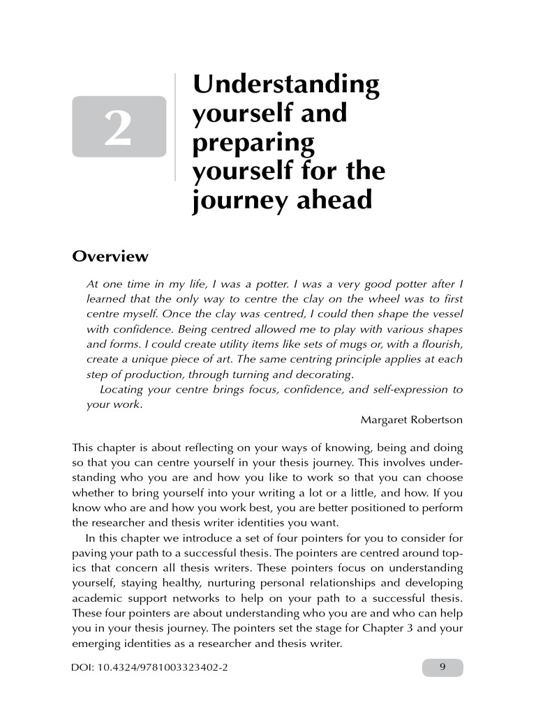 Understanding Yourself and Preparing Yourself For The Journey Ahead ...