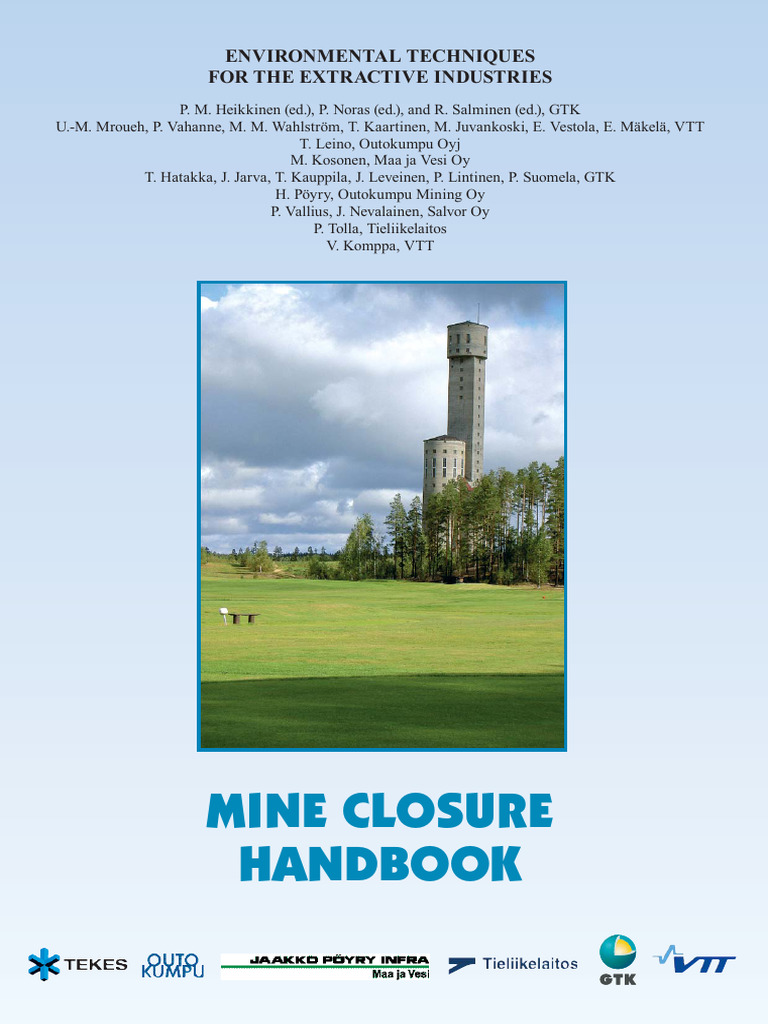Espoo, 2008 - Mine Closure Handbook (2008) | PDF | Mining | Ore