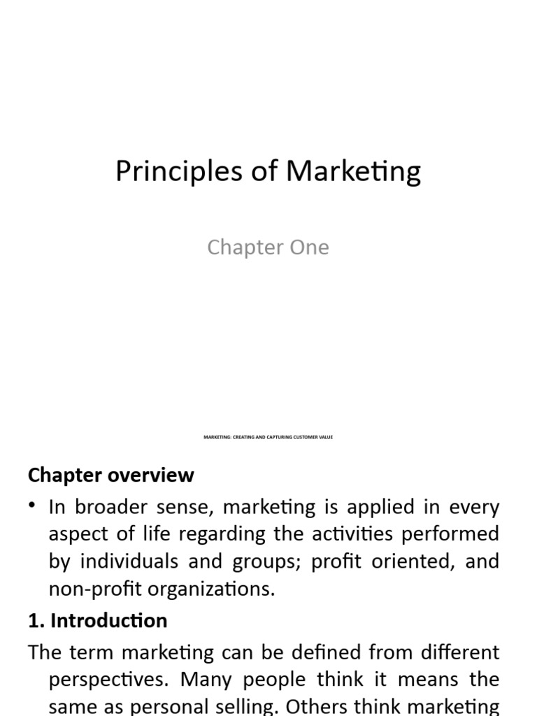 Principles of Marketing | PDF | Marketing | Customer Relationship Management
