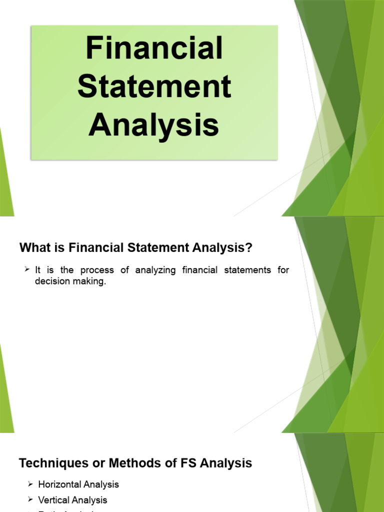 Financial Statement Analysis | PDF | Dividend | Equity (Finance)