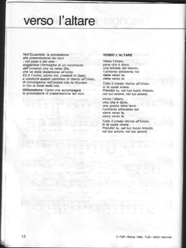 Verso L'altare | PDF
