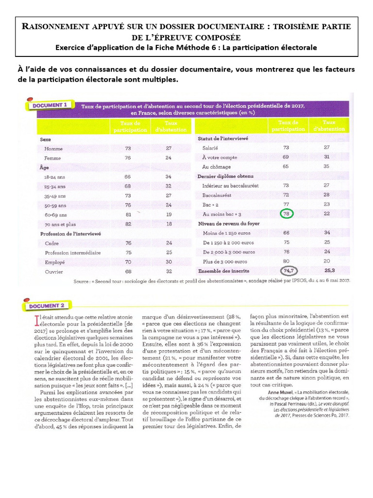Exercice Dapplication Fiché Méthode Raisonnement Version Élève | PDF