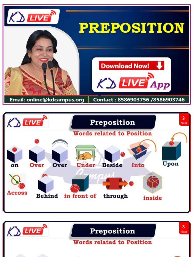 19.preposition (1) 20200804100644 | PDF | Adjective | Part Of Speech