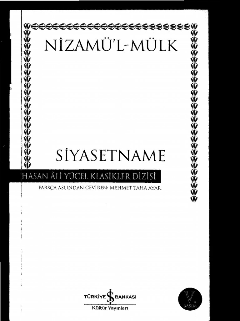Nizamul Mulk Siyasetname | PDF