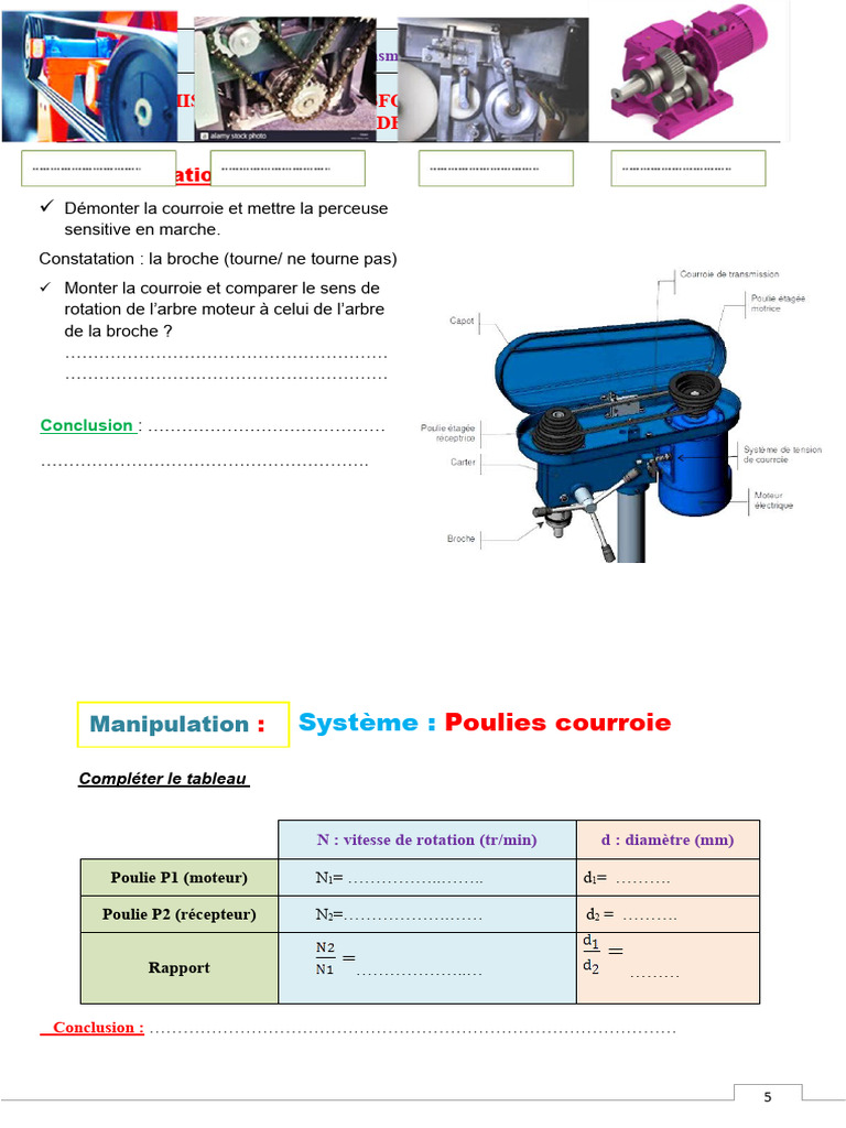 Cours TM-Poulies Courroie-2023 | PDF