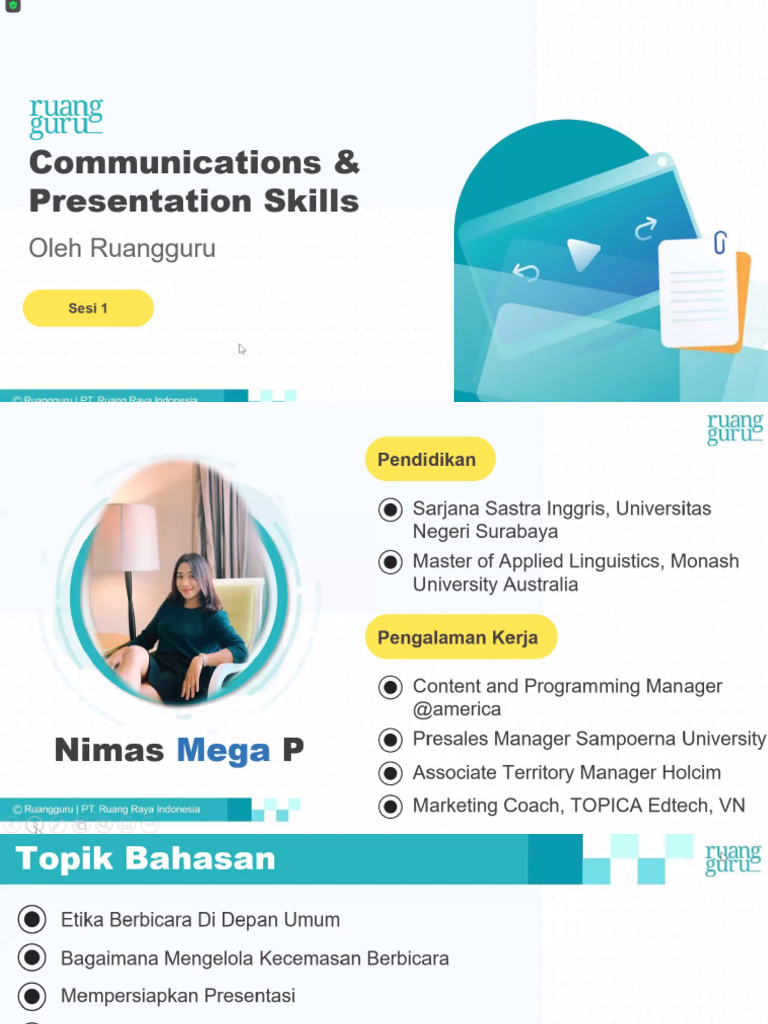 Communications & Presentation Skills | PDF