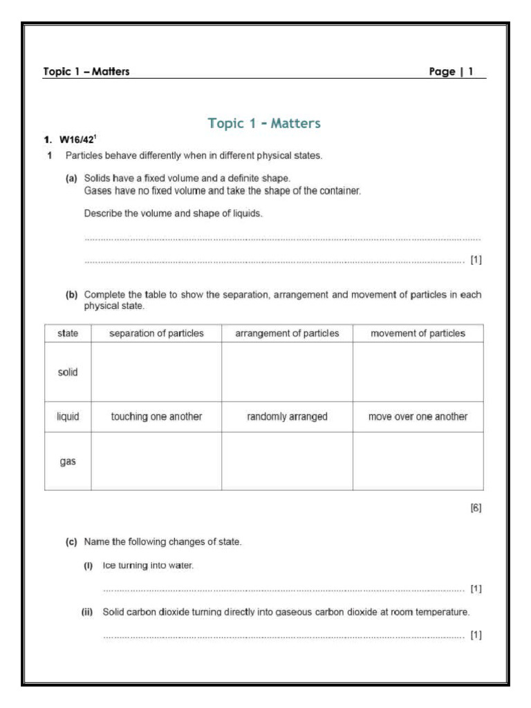 Chemistry Matter | PDF