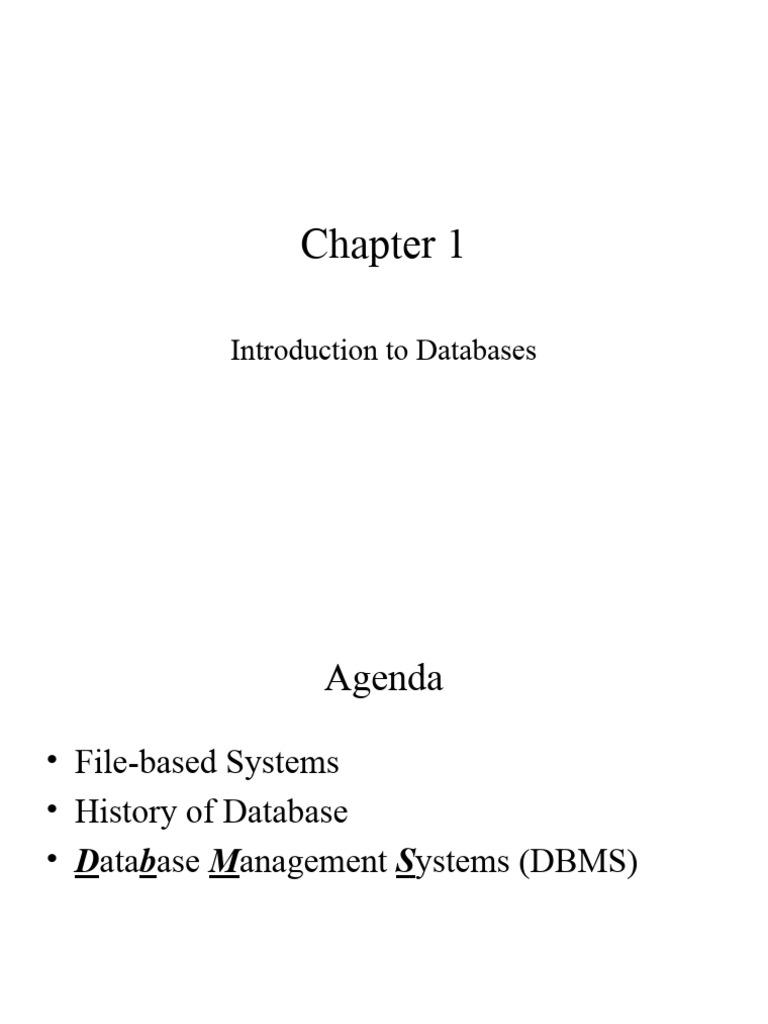 Introduction To Databases | PDF | Computers