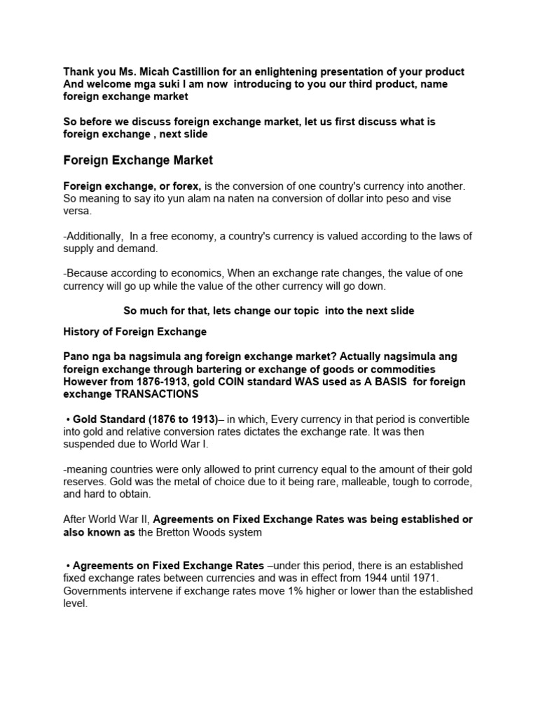 Foreign Exchange Market | PDF | Foreign Exchange Market | Bonds (Finance)