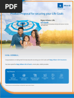 Bajaj Allianz Life POS Goal Suraksha Plan | PDF | Insurance | Life Insurance