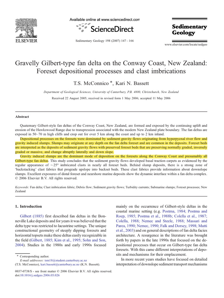 2007 - McConnico & Bassett - Gravelly Gilbert-Type Fan Delta On The ...