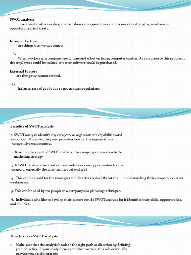 Swot Analysis Business Office | PDF