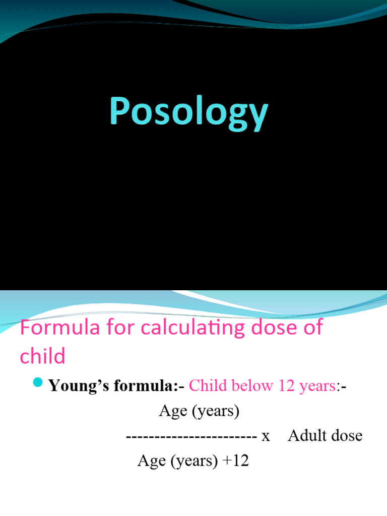 Posology | PDF