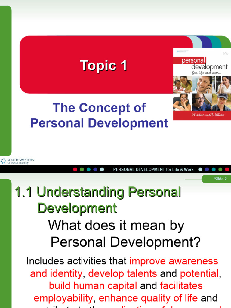 Topic 1 Concept of Personal Development | PDF | Goal | Personal Development