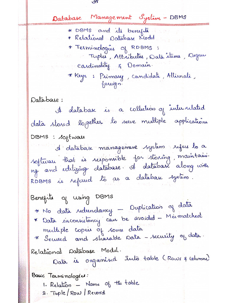 MySQL Notes 26-6-23 | PDF