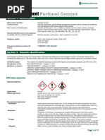 MSDS of Common Cements - Jan 2024 | PDF | Cement | Dermatitis