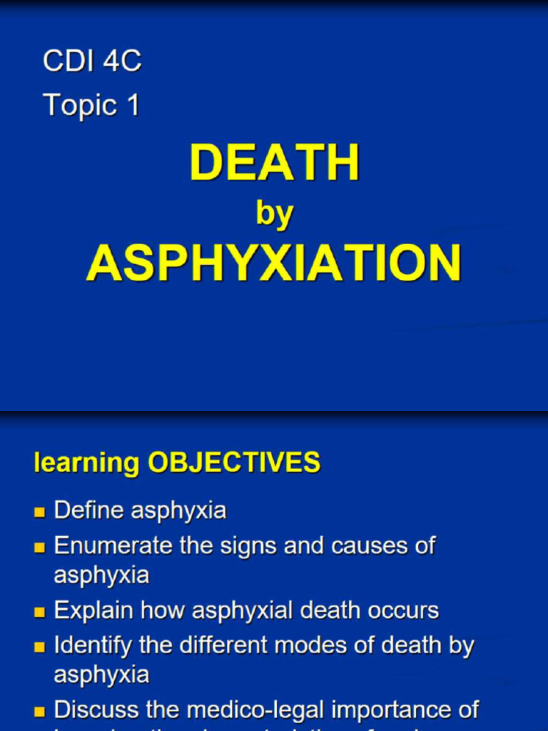 8 1 Asphyxiation PPT 1 | PDF